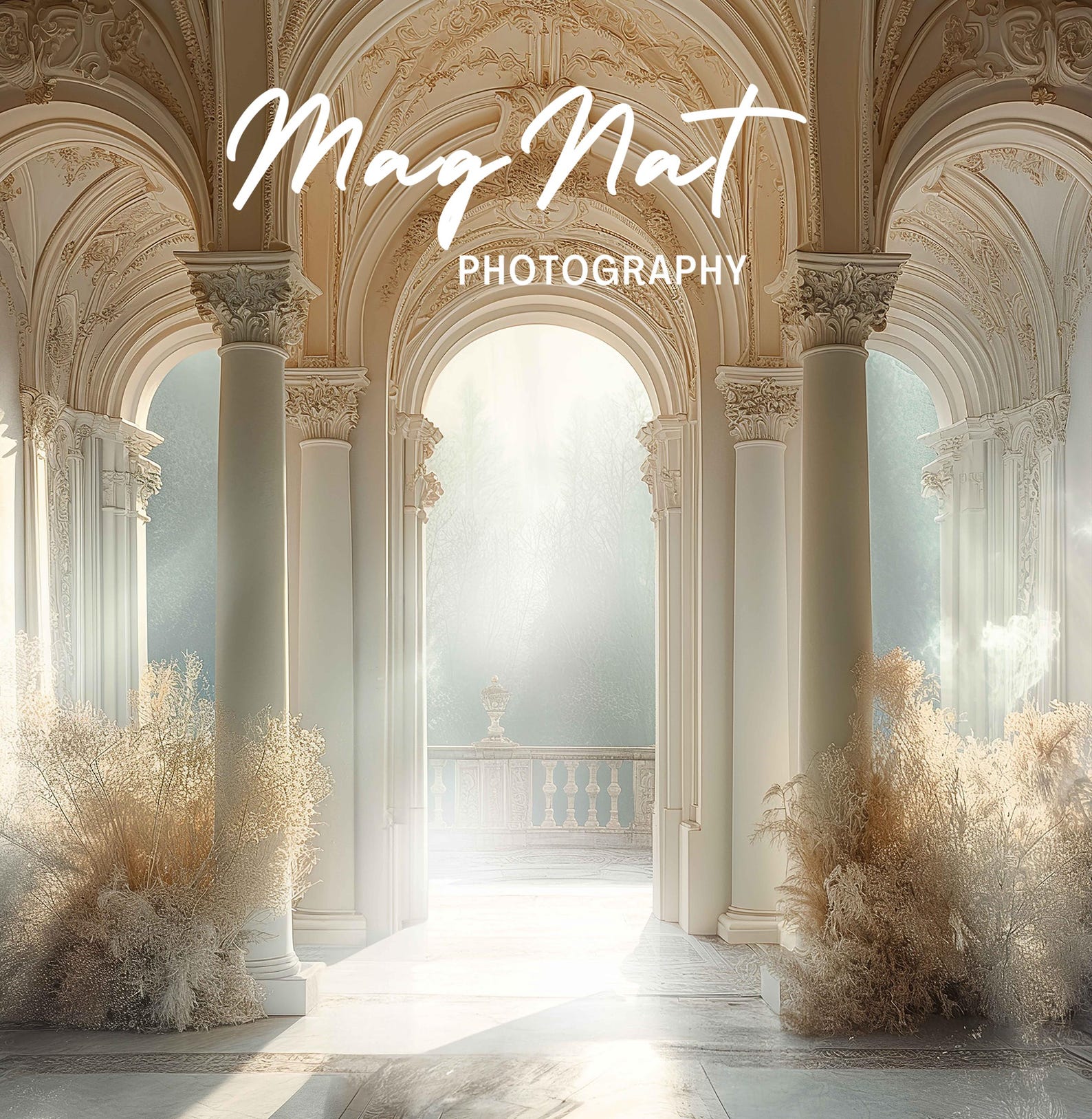 Backlit Arch Fine Art Digital Backdrops Maternity Backdrop Overlays ...