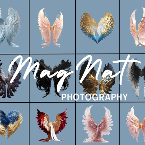 Angel Wings Png Angel Wings Digital Background for Maternity - Etsy