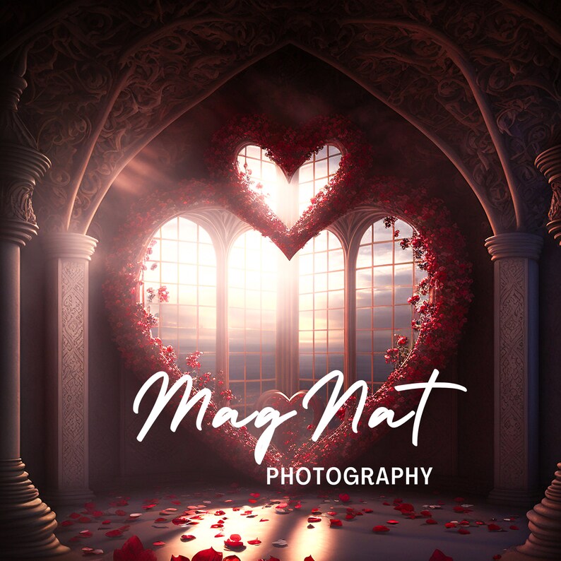 Heart Backdrop/background Digital Download Flower Wall - Etsy