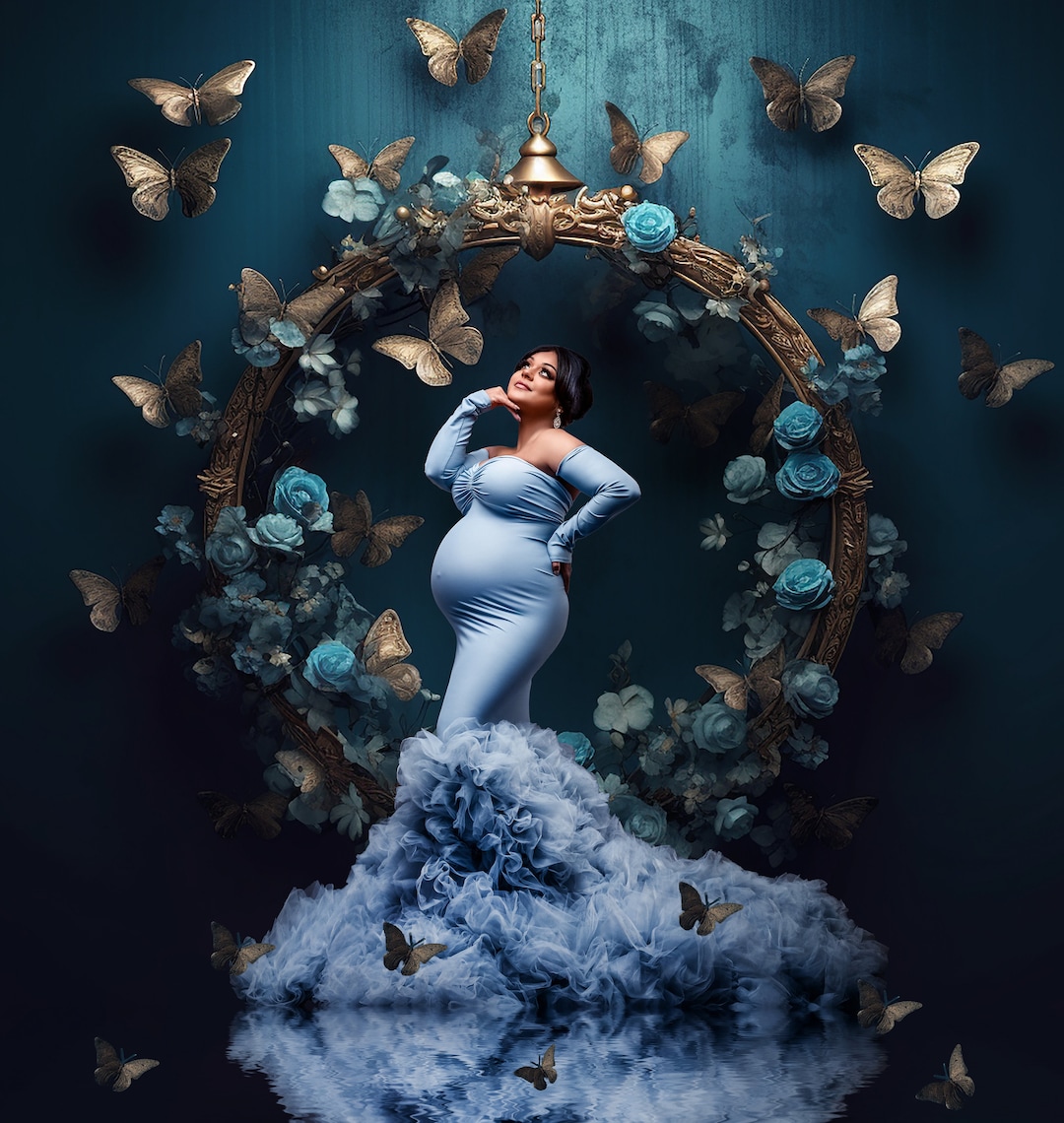 Digital Backdrops Flower Prop Digital Backgrounds Maternity Backdrop ...