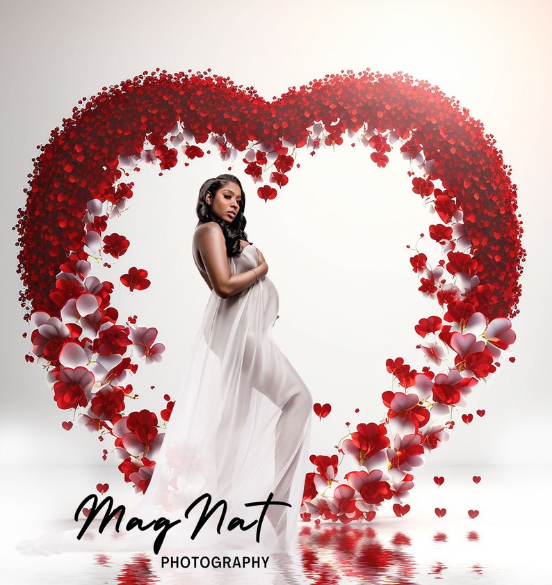 Heart Backdrop Background Digital Download Backlit Maternity - Etsy