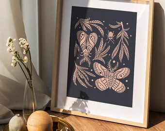 Minimalist Bug Wall Art - Etsy