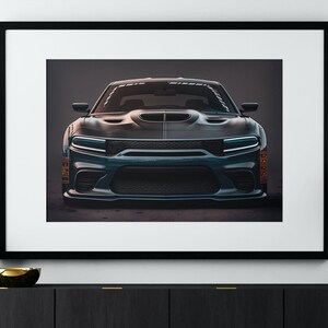 Unique Concept Dodge Charger Digital Art for Poster Style Digital Car ...