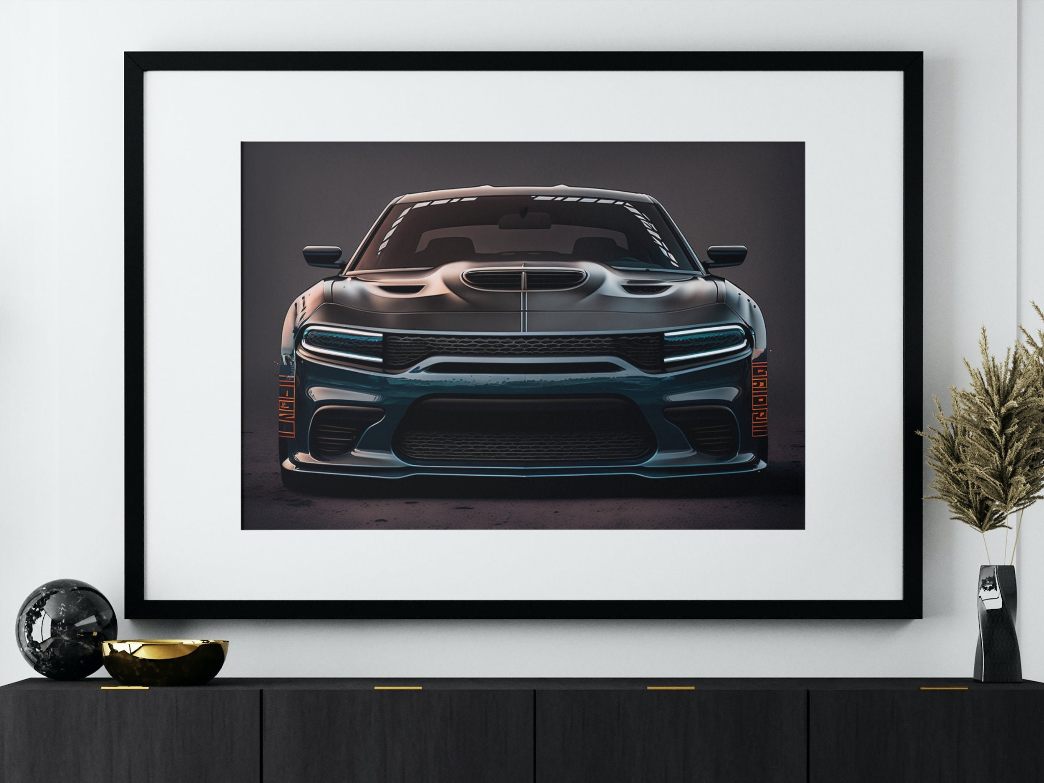 Unique Concept Dodge Charger Digital Art for Poster Style Digital Car ...