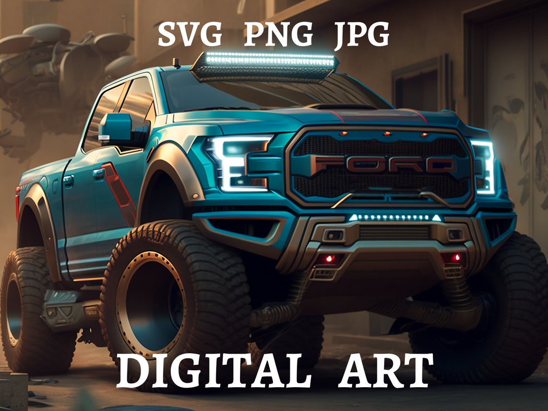 Unique Concept Ford F150 Digital Illustration Graphic Design for Poster ...