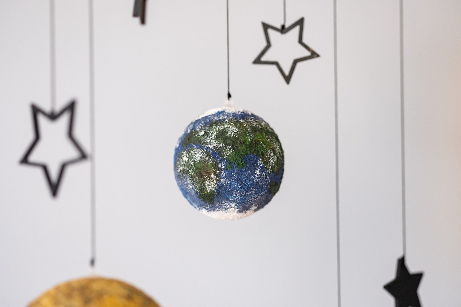 Exclusive, Hand Made, Solar System Hanging Model With Stars, Sun and ...