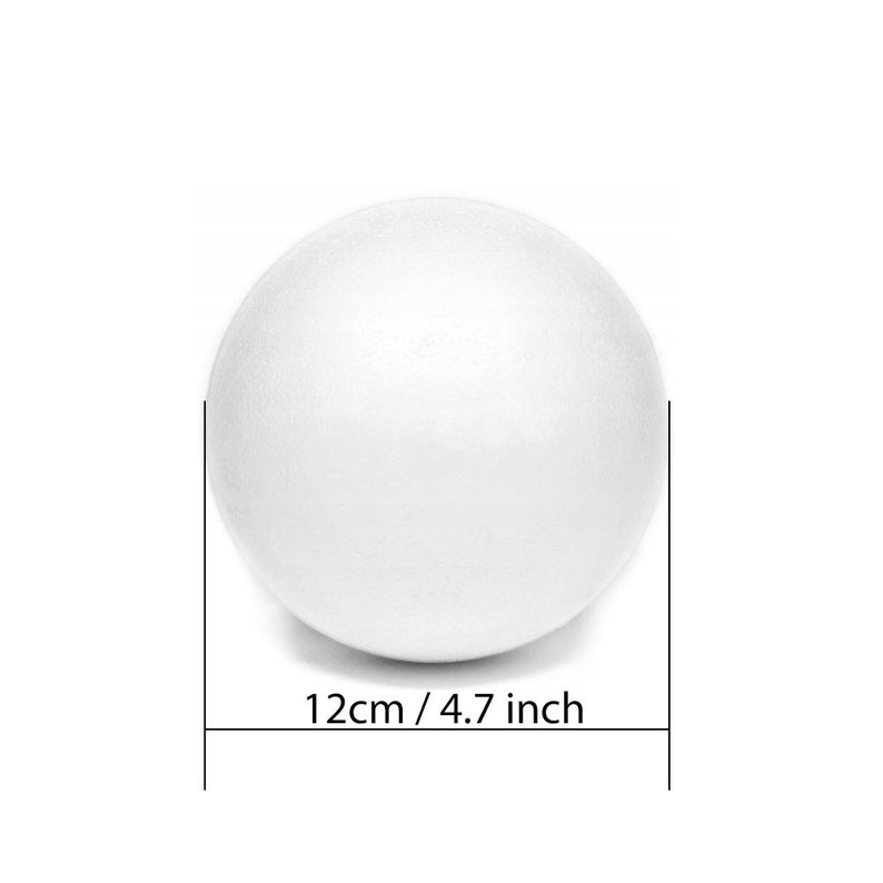 Styrofoam Ball 12 Cm / 4.7 Inch, Items for Decorating, Styrofoam ...