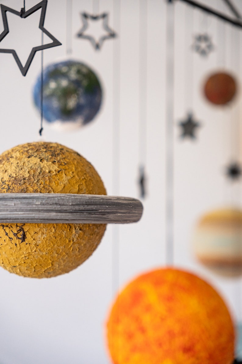 Exclusive, Hand Made, Solar System Hanging Model With Stars, Sun and ...