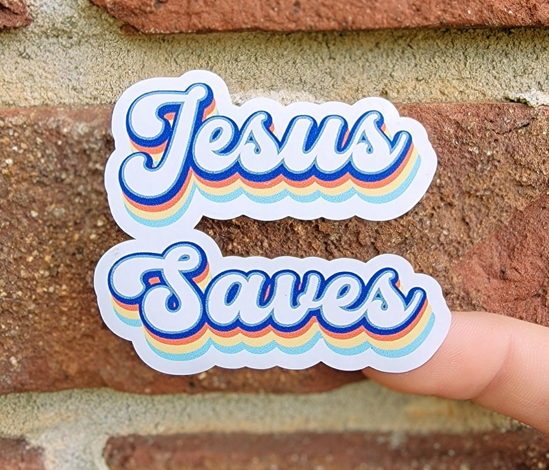 Jesus Saves Sticker - Etsy