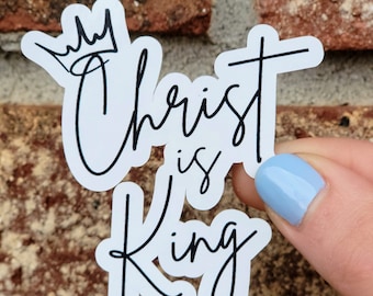 Christian Sticker Jesus is King Sticker Gift for Mom Gift for - Etsy