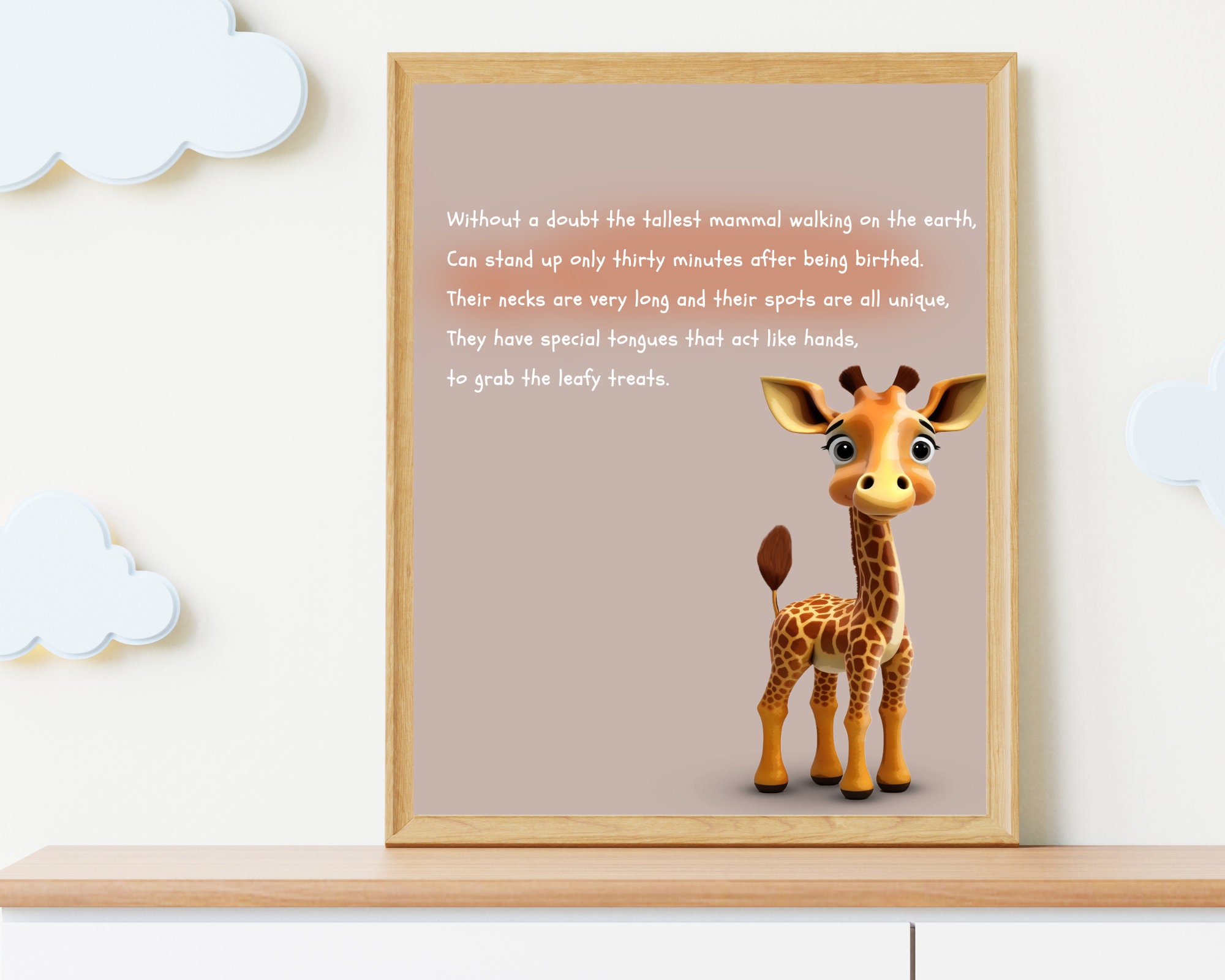 Cute Animal Prints Digital Download Set Safari Animal Riddle Nursery ...