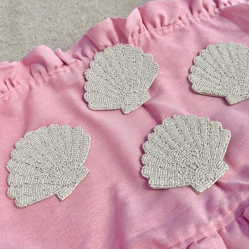 Seashell Coasters - Etsy