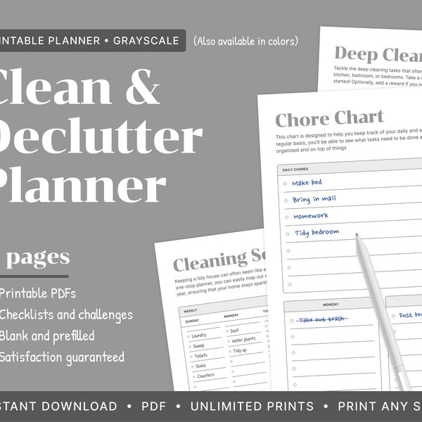 Declutter Planner - Etsy