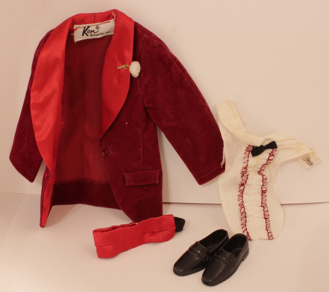 Barbie Doll Clothes Mattel Vintage 1971 Ken Outfit No. 1496 Night Scene ...