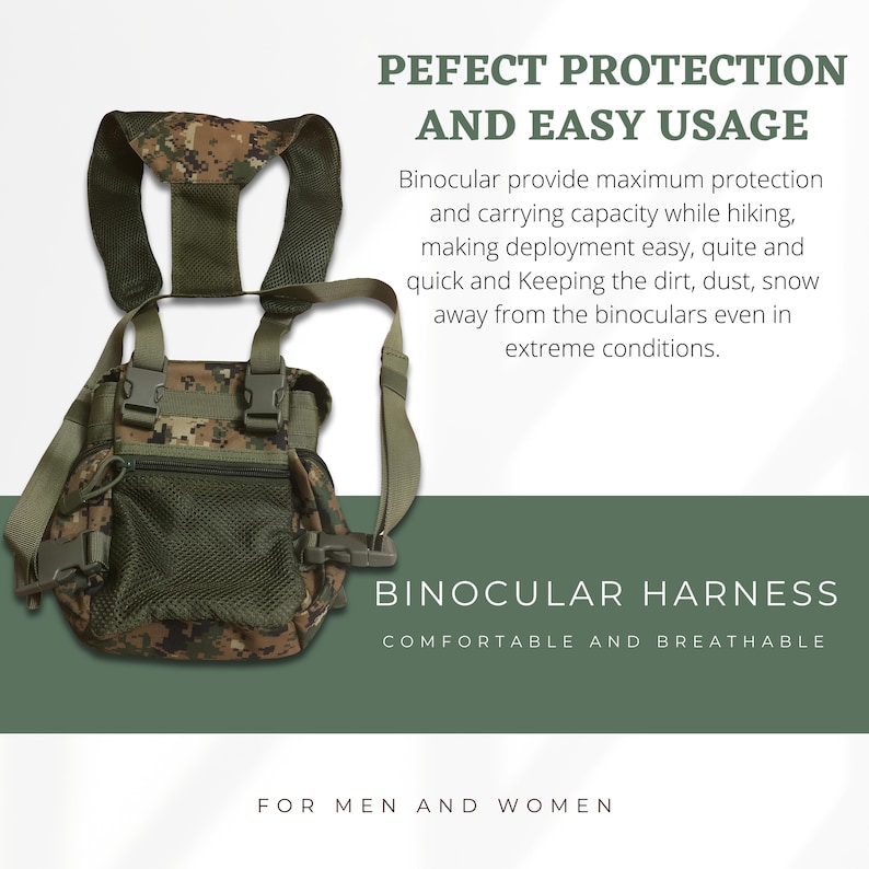 Binocular Harness Chest Backpack for Men and Women - for Hunting and ...