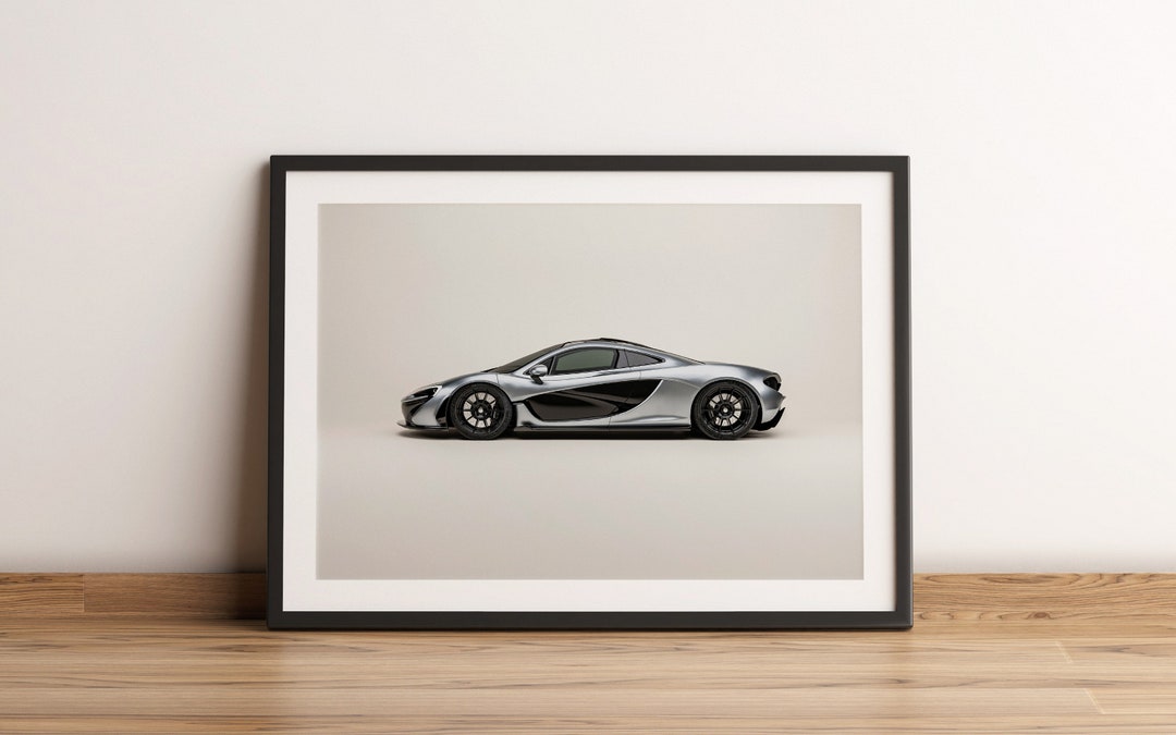 Mclaren P1 / Supernova Silver / Side View - Etsy