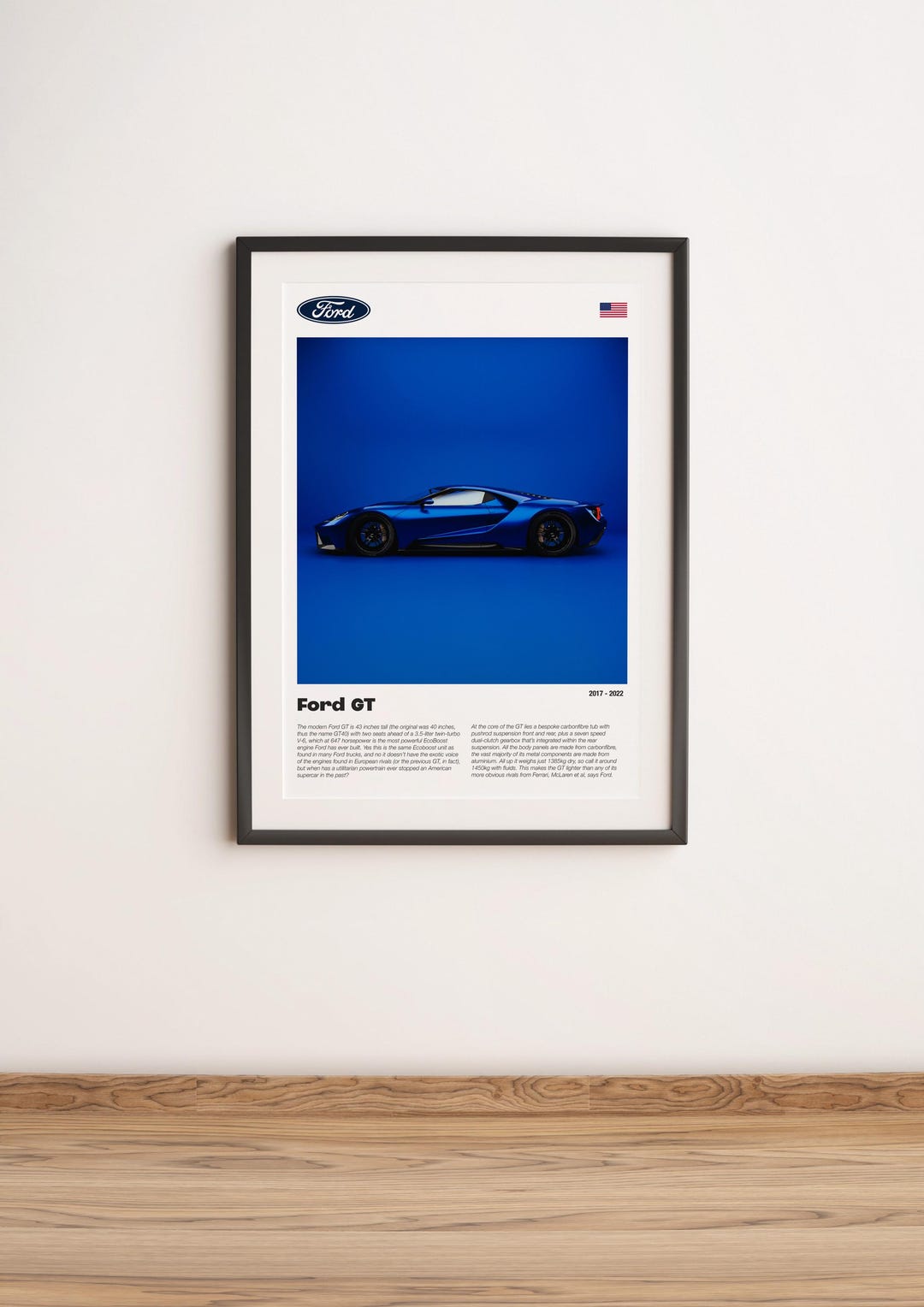 Ford GT 2017 Inspired Magazine Poster Print. Digital Download - Etsy