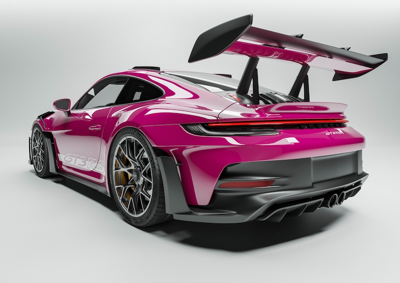 Porsche 911 (992) GT3 RS Ruby Star Poster Print, Digital Image - Etsy