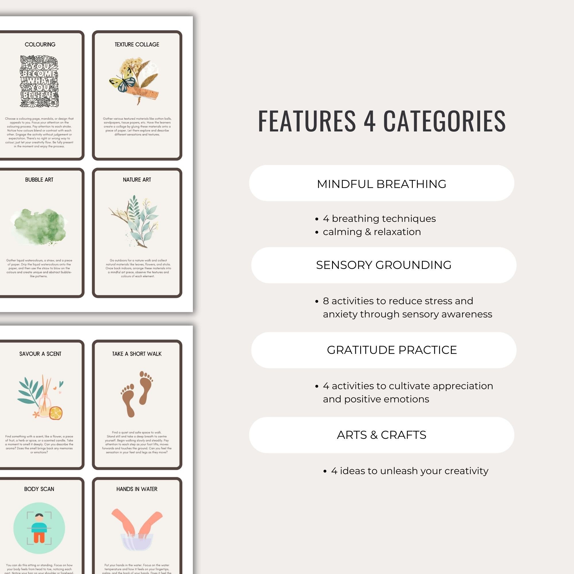 Mindfulness Flashcards for Children, Classroom Activities, Therapist ...