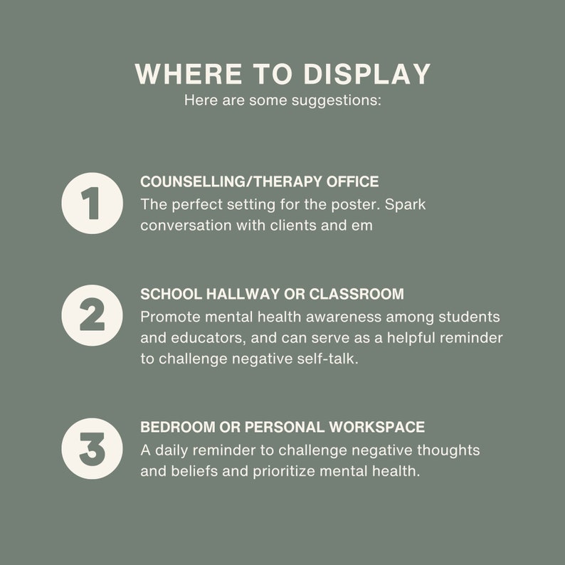 Challenge Negative Thoughts Poster, Cognitive Distortions, Counselling ...