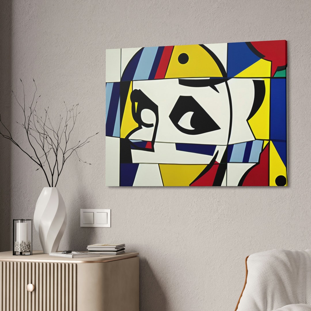 Pop Art Canvas Wall Art Cubism Pop Art Cubism Wall Art - Etsy