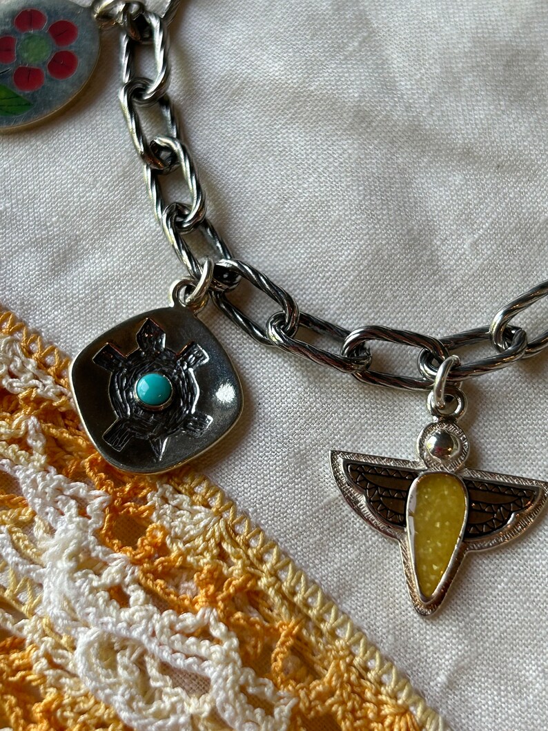 Carolyn Pollack Relios Vintage Native Desinger Collabortive Charm ...