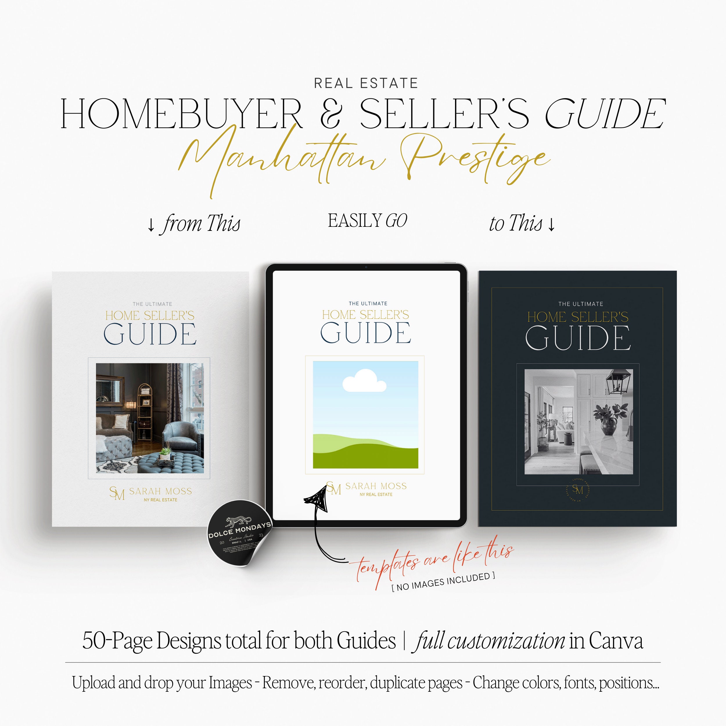 Luxury Real Estate Home Seller and Homebuyer Guides Template, Realtor ...