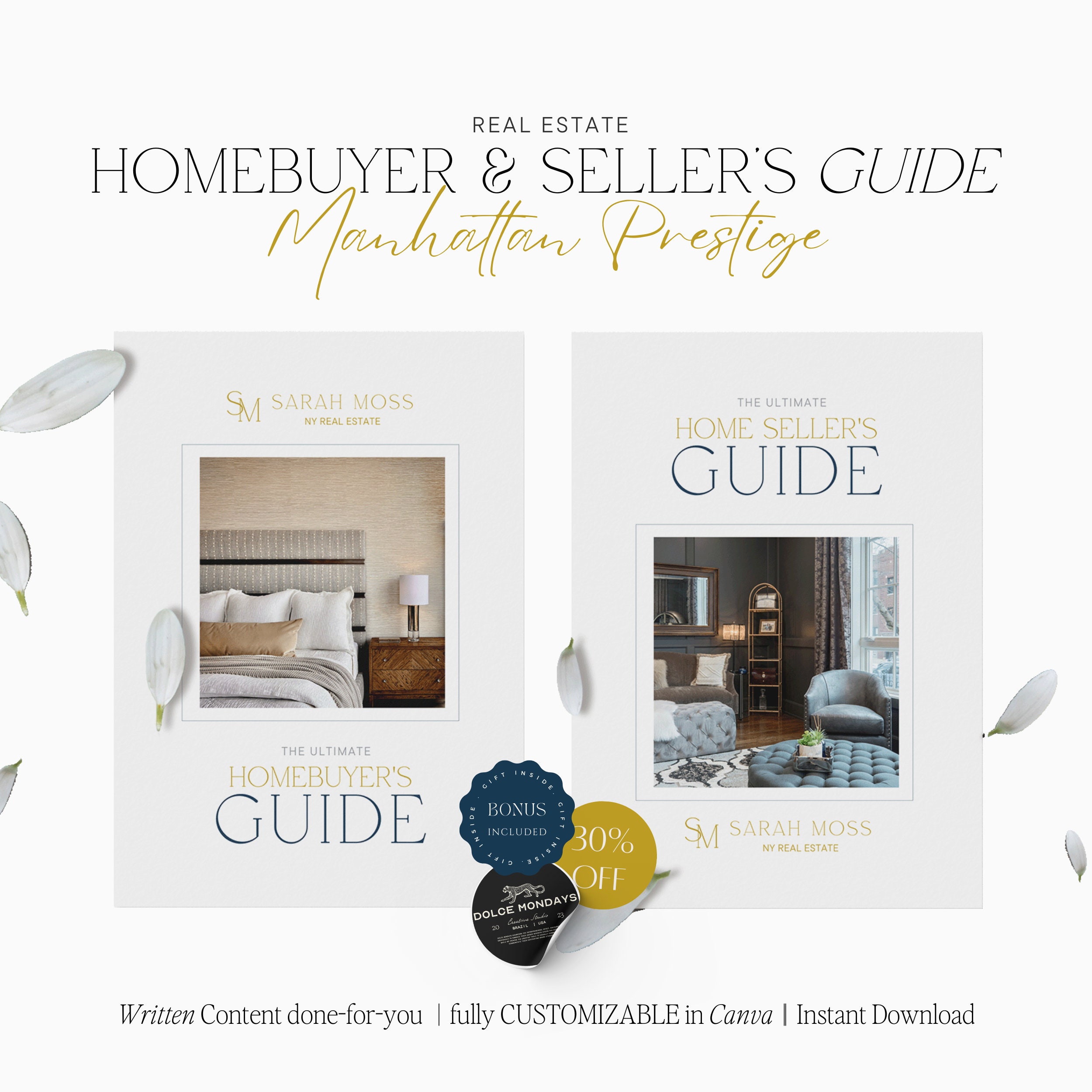 Luxury Real Estate Home Seller and Homebuyer Guides Template, Realtor ...