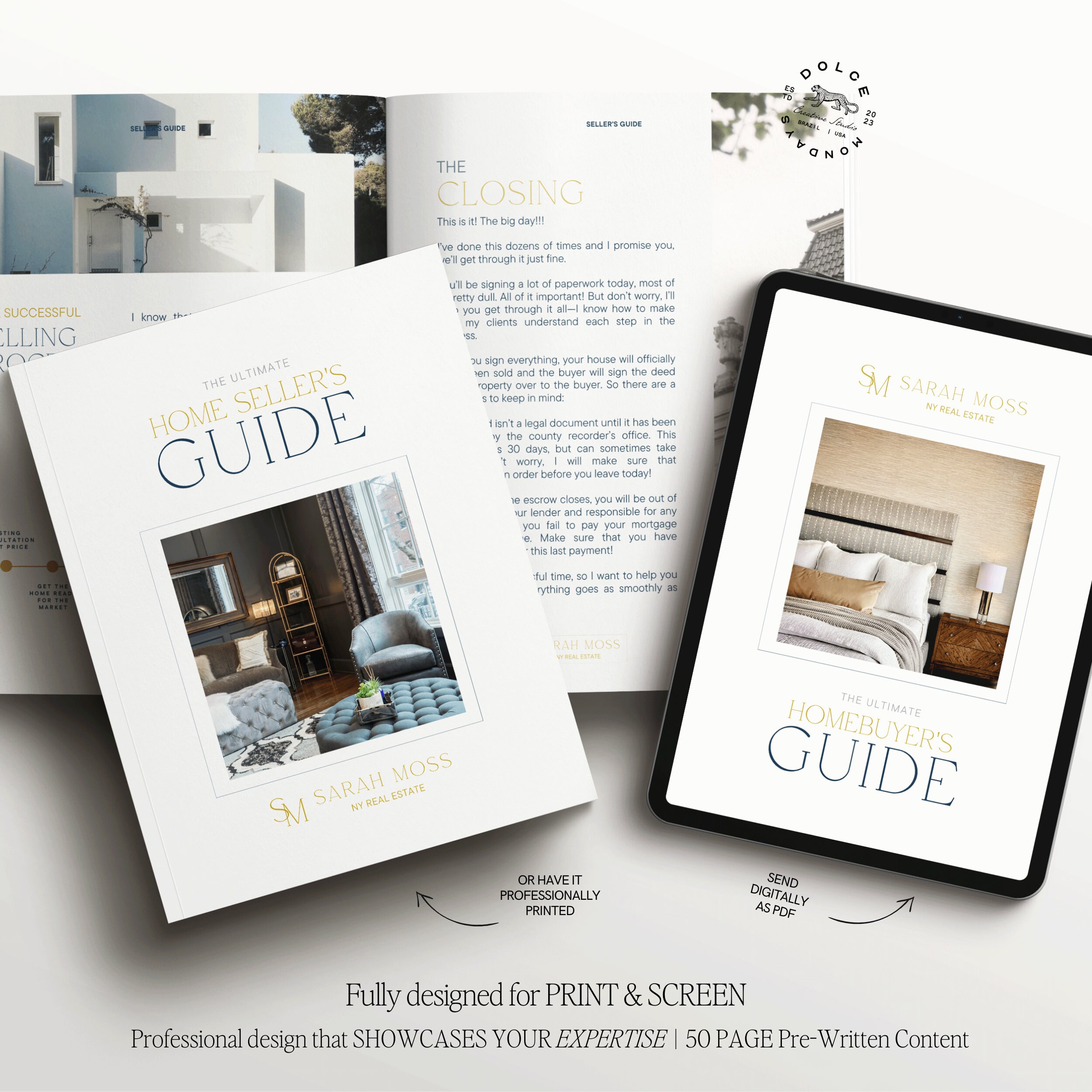 Luxury Real Estate Home Seller and Homebuyer Guides Template, Realtor ...