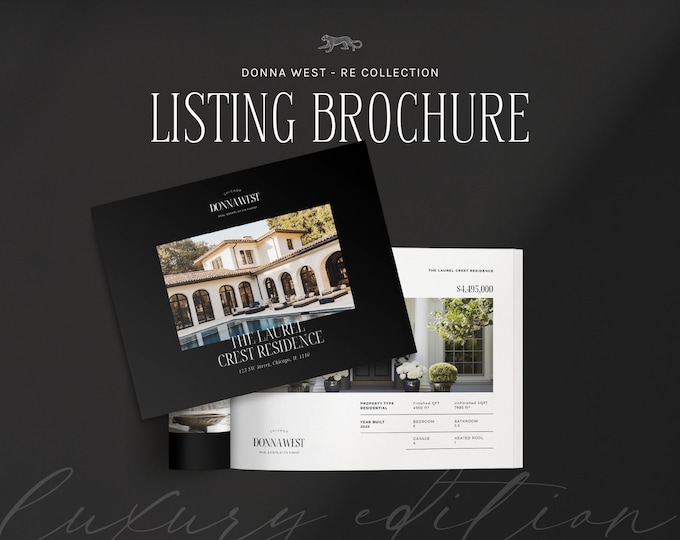 Luxury Real Estate Digital Catalog Template | Editable Property ...