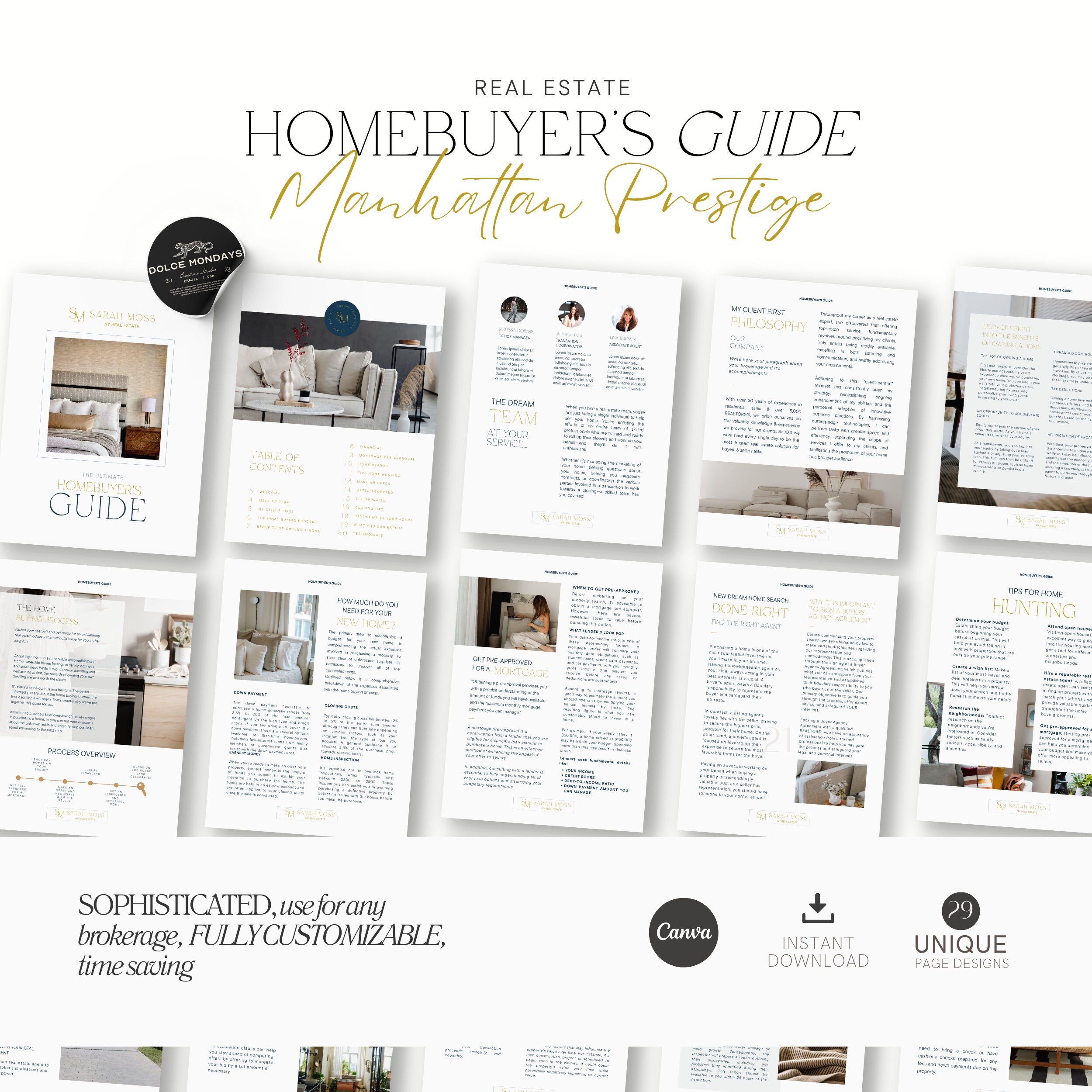 Luxury Real Estate Home Seller and Homebuyer Guides Template, Realtor ...