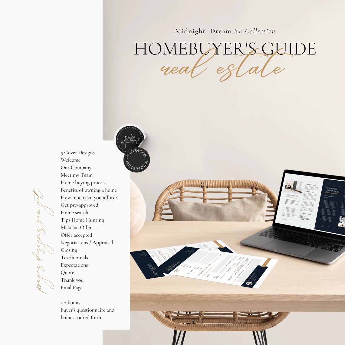 Homebuyer Guide Real Estate Luxury Marketing Kit Canva Template, Home ...