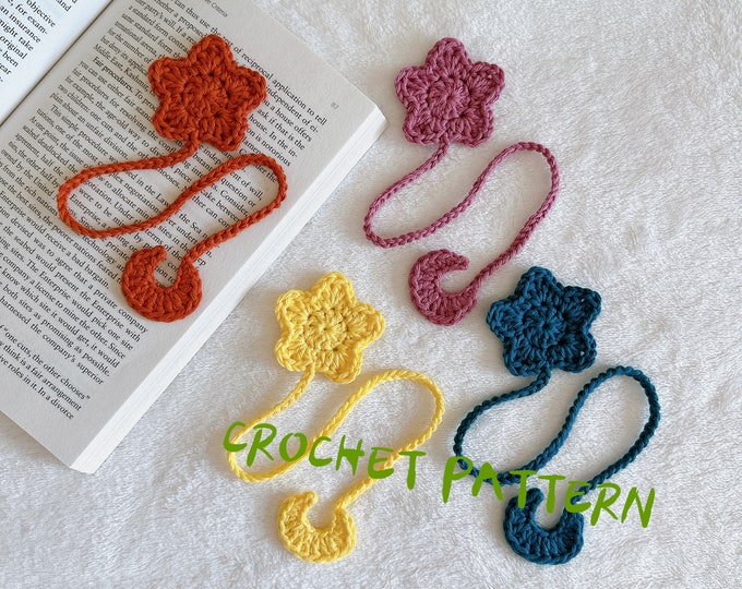 Paper Clip Bookmarks With Hand Crochet Details/teacher Gift/planner ...