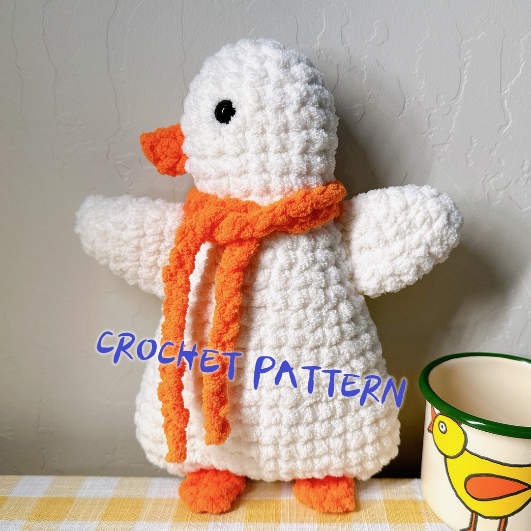 DUCK Crochet PATTERN - Scarf DUCK Plushie - Amigurumi Toy - Detailed ...
