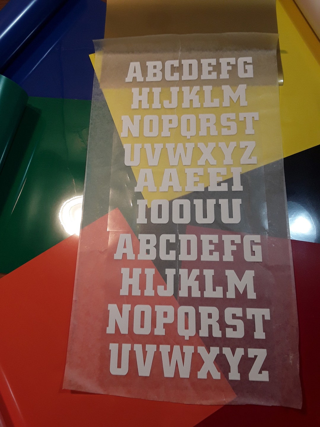 Set of 82- HTV- Iron On- 1" Letters With PUNCTUATION - Etsy