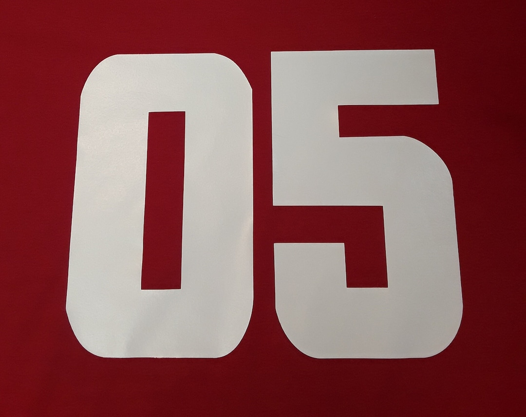 5" Custom Number- HTV- Iron On - Etsy