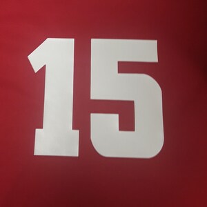 8" Custom Number- HTV- Iron On - Etsy