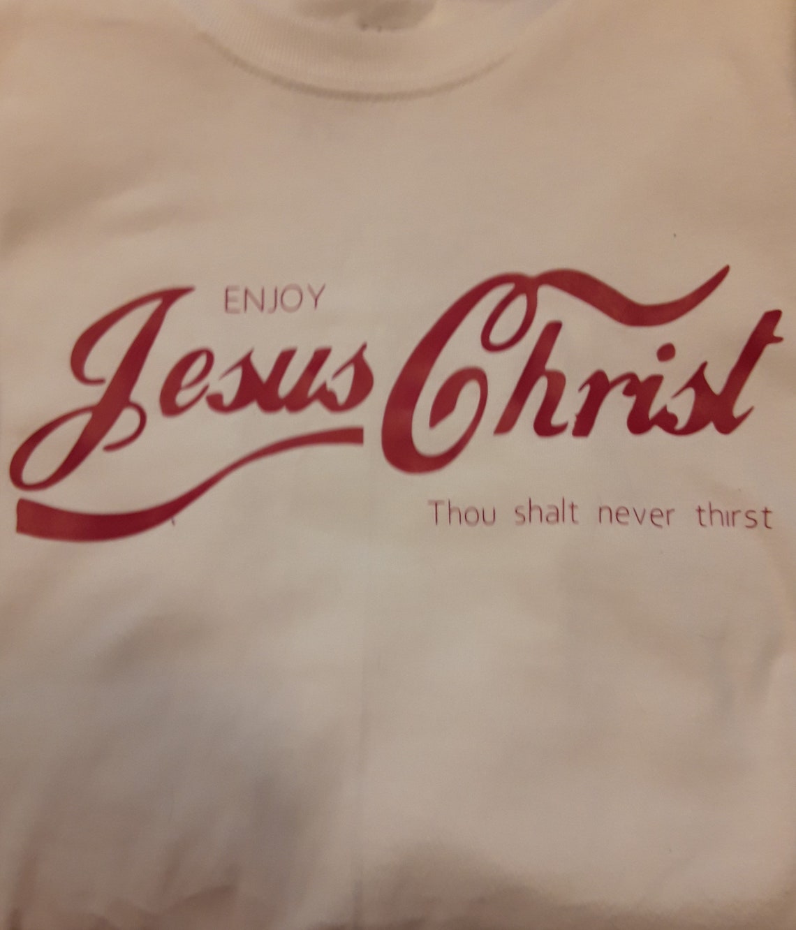 Jesus Christ in Coca Cola Font HTV - Iron On - Etsy