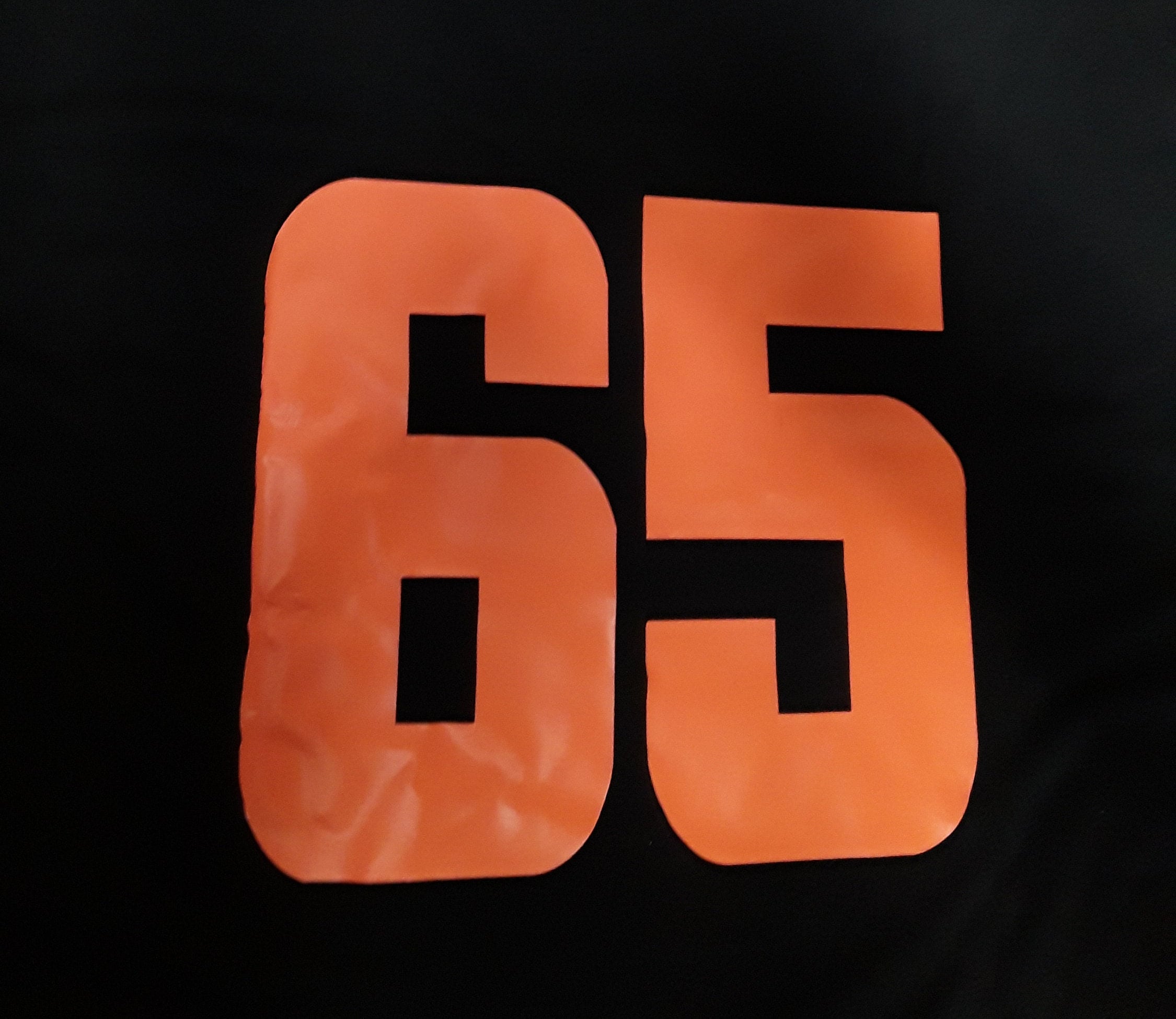 8" Custom Number- HTV- Iron On - Etsy