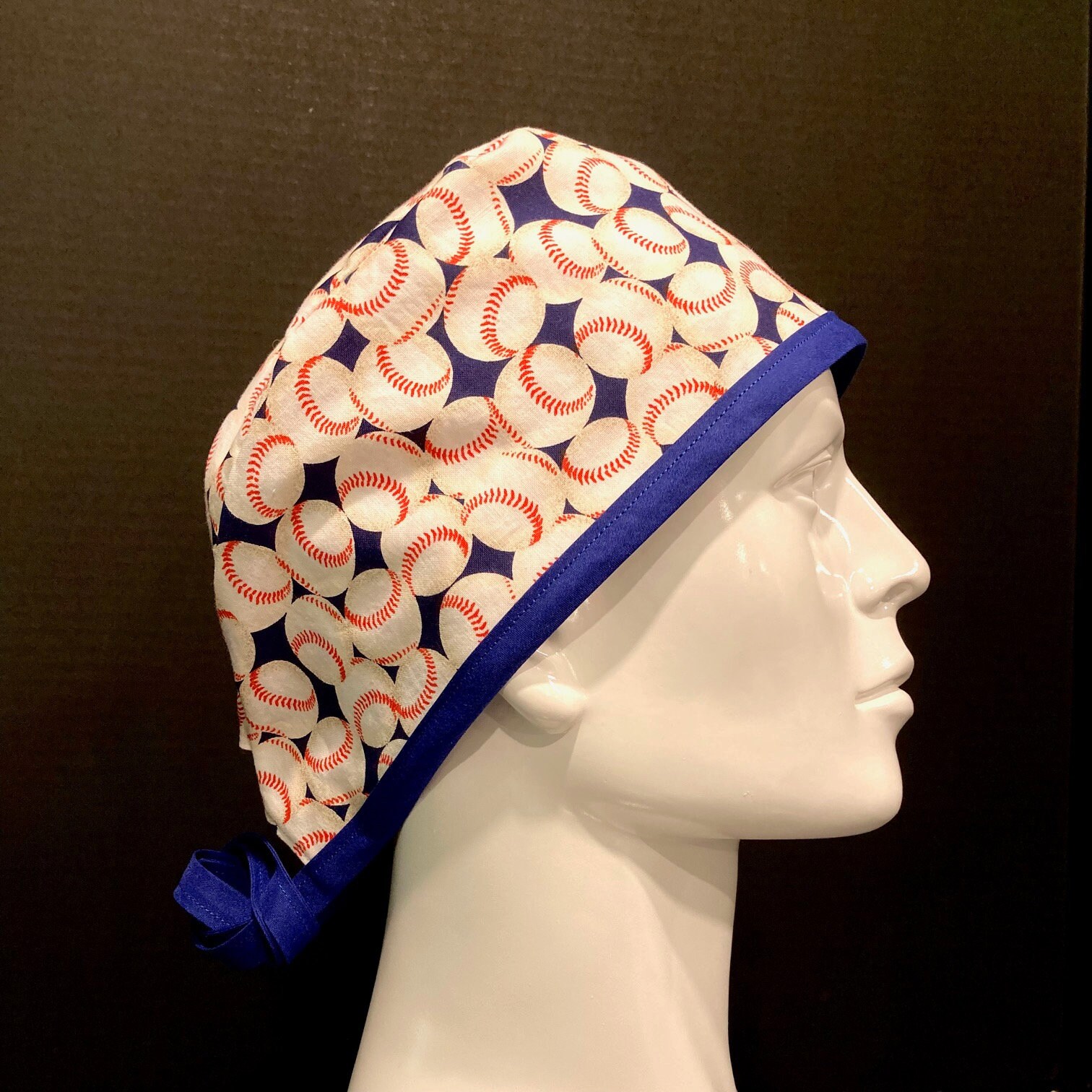 Baseball Scrub Cap, Skullcap, Bun Cap, Hair Covering - Etsy