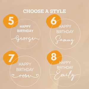 Custom Acrylic Cake Topper: Round With Gold Flakes, Personalized for ...