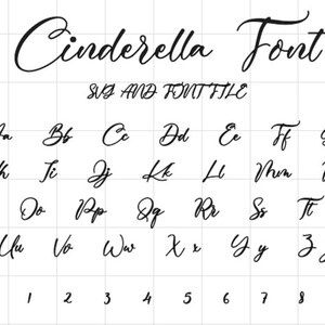 Princess Alphabet Font SVG, Letters SVG, Cricut SVG, Vinyl Cut File ...