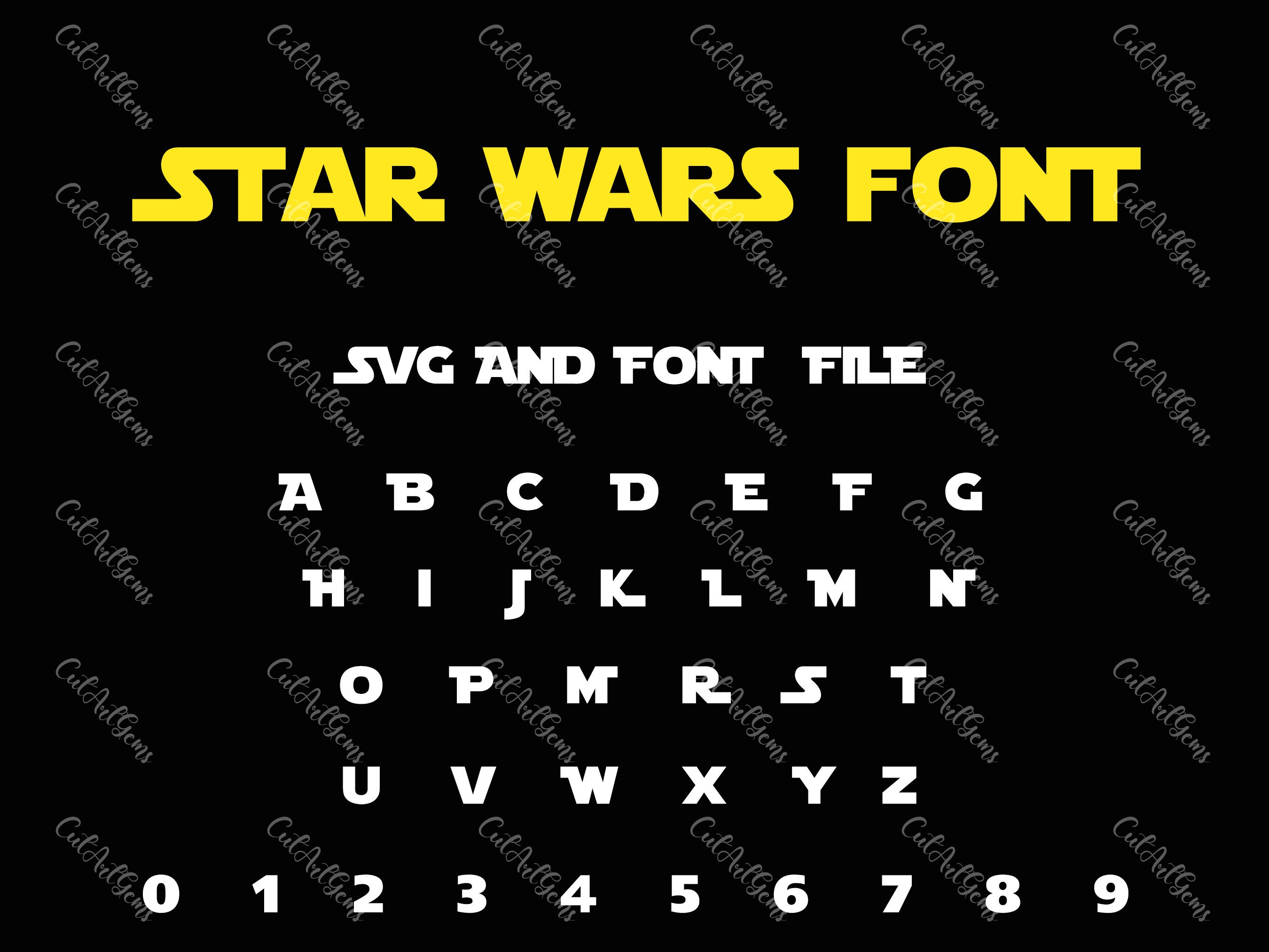 Star Battle Alphabet Font SVG, Letras SVG, Cricut SVG, Vinyl Cut File ...