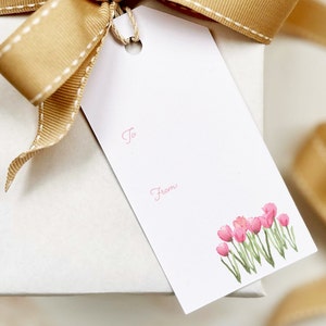 Floral Spring Gift Tags, to From Tag - Set of 12 - Etsy