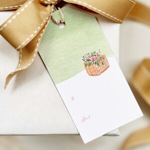 Floral Spring Gift Tags, to From Tag - Set of 12 - Etsy
