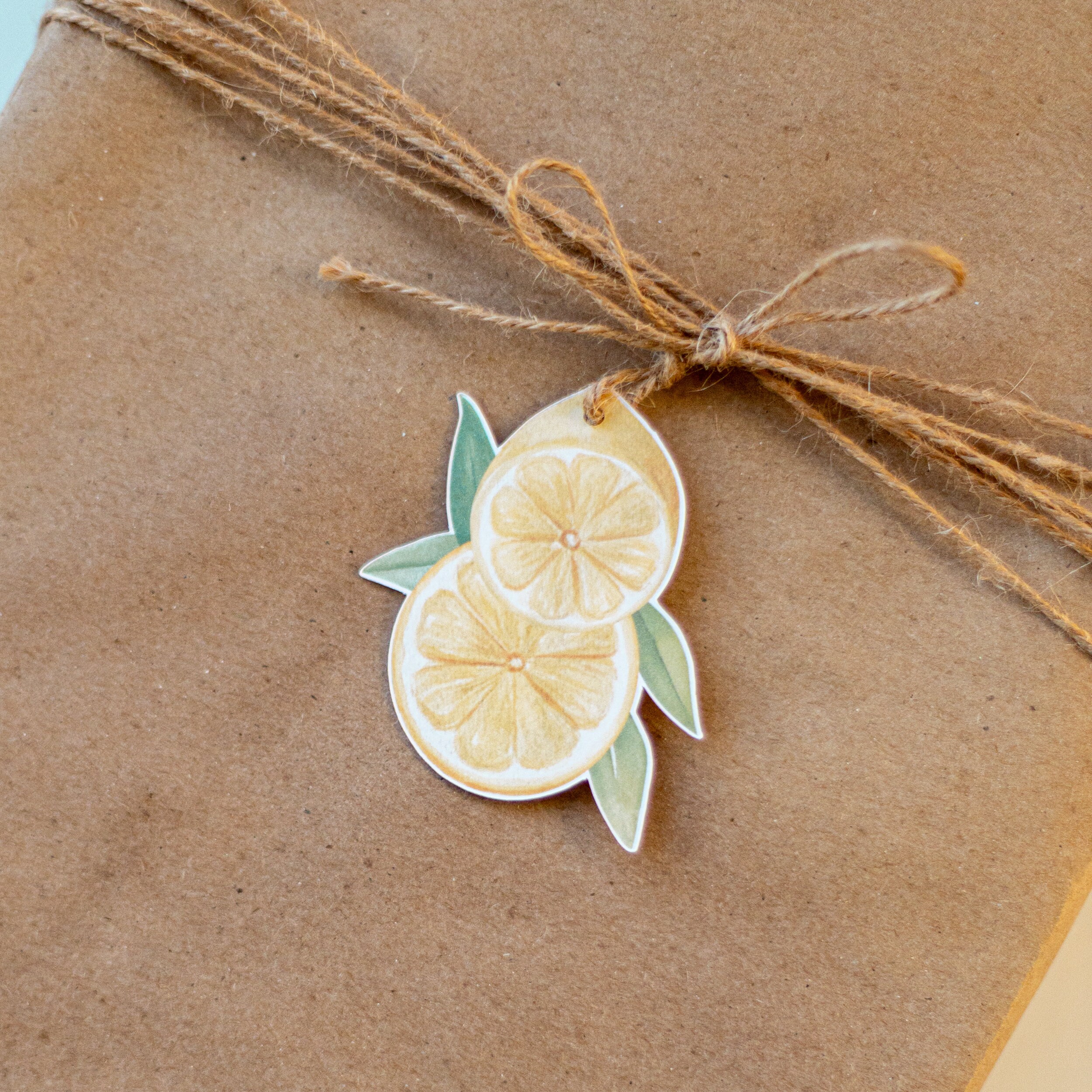 Lemon Favor Tag Limoncello Gift Tag Lemon Party Favor Tag Citrus Gift ...