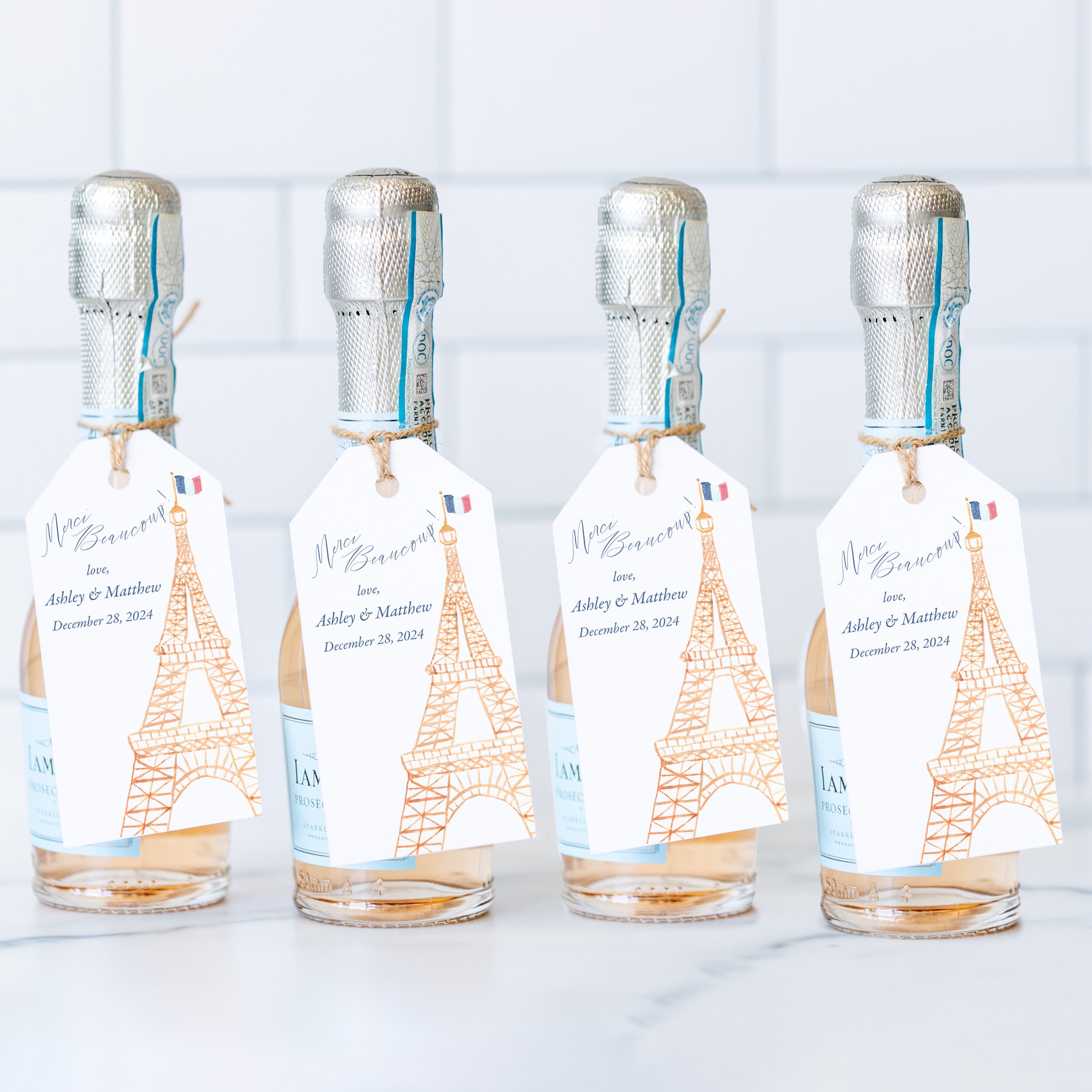 Favor Tag Paris Wedding Favor Customizable Favor Tag French Gift Tag ...