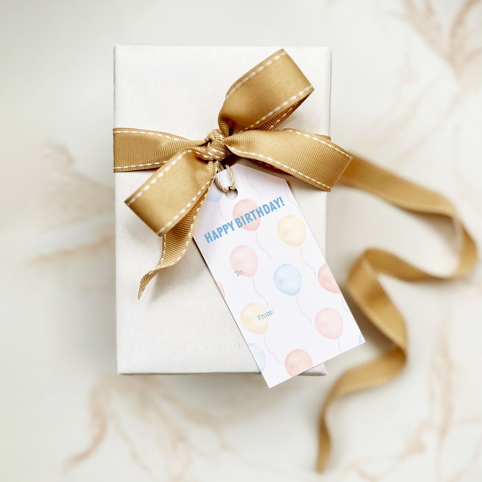 Gift Tag Balloon Theme Tag Birthday Favor Tag First Birthday Gift Tags ...