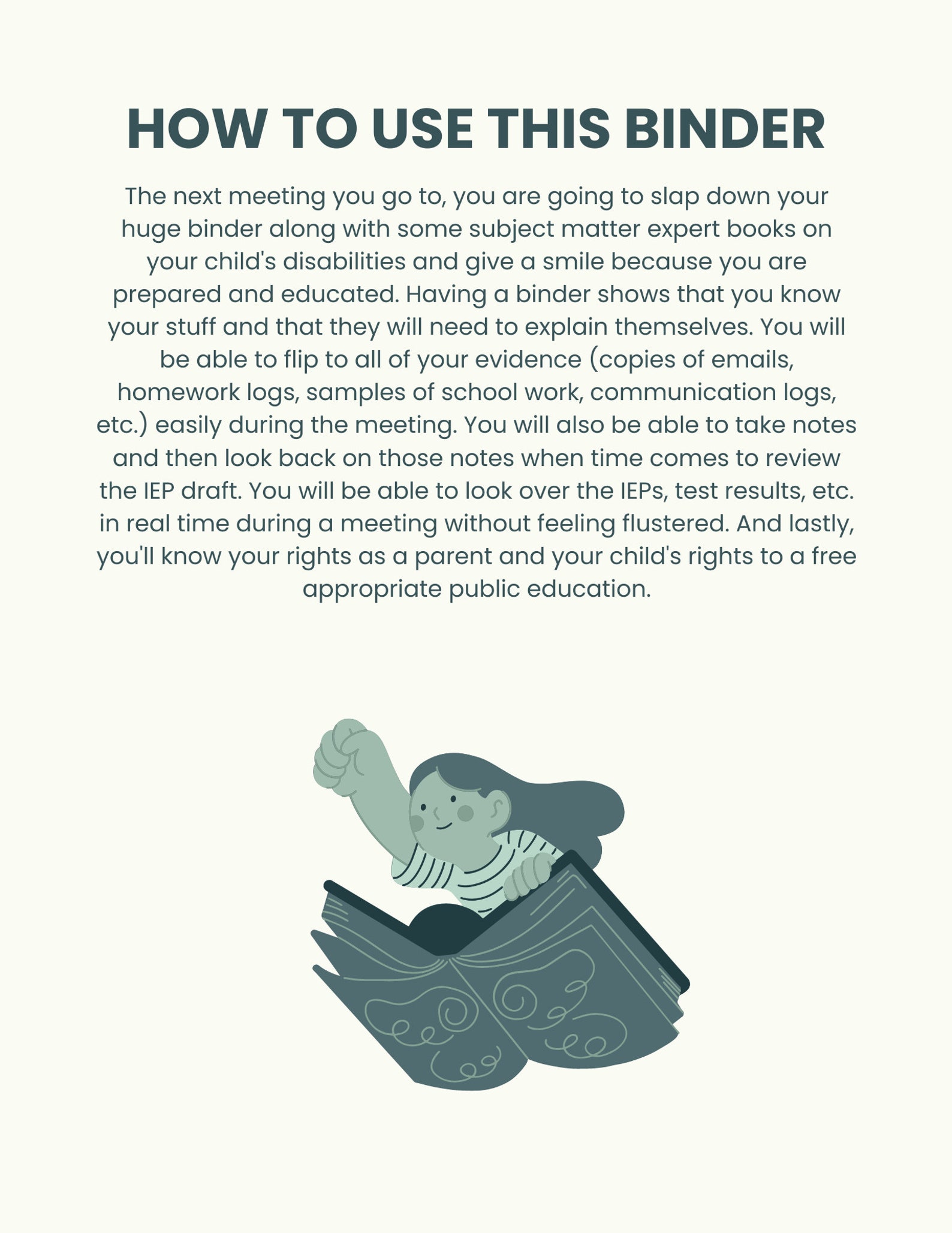 Printable IEP Binder Template, IEP Meeting Tracker, Parent ...