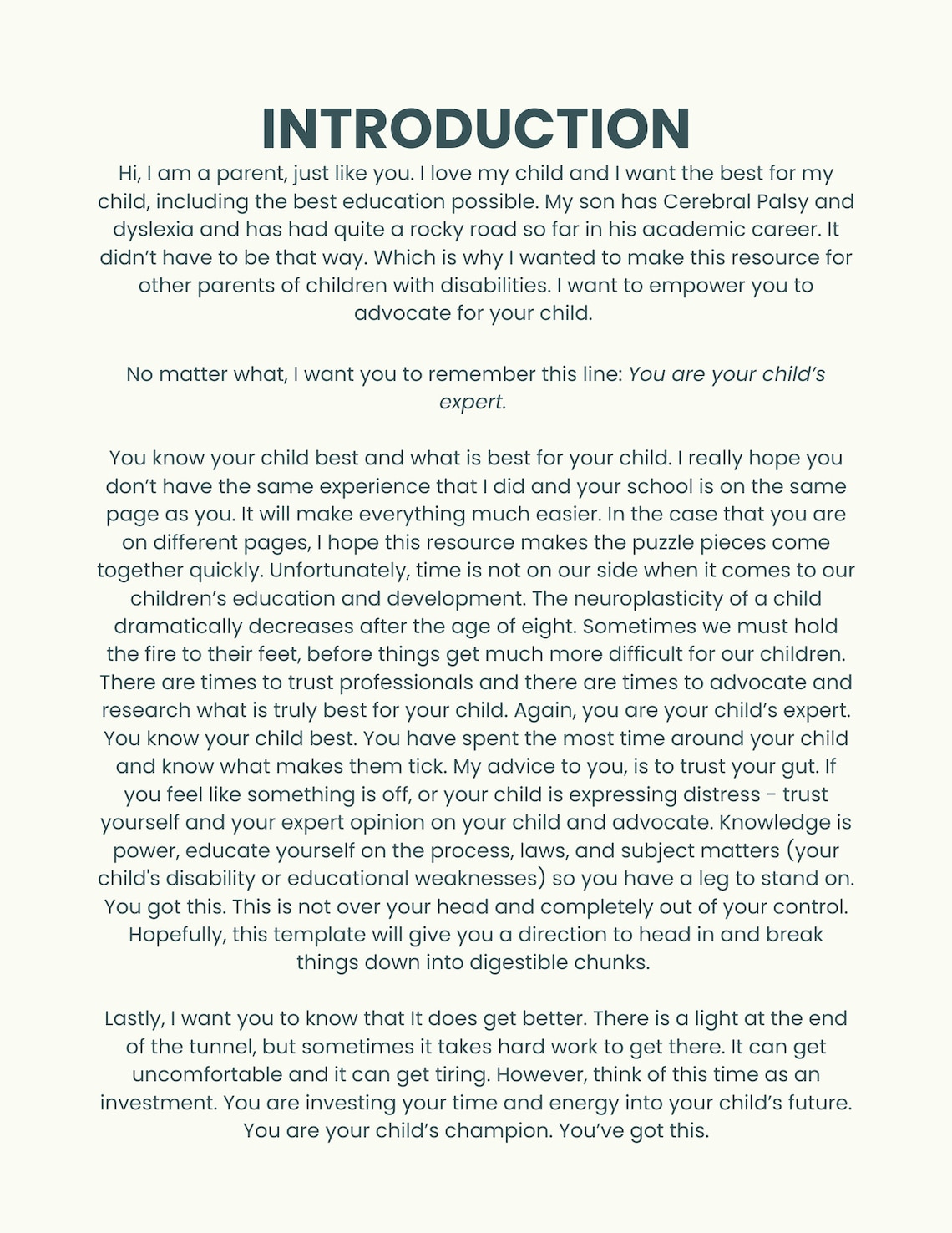 Printable IEP Binder Template, IEP Meeting Tracker, Parent ...